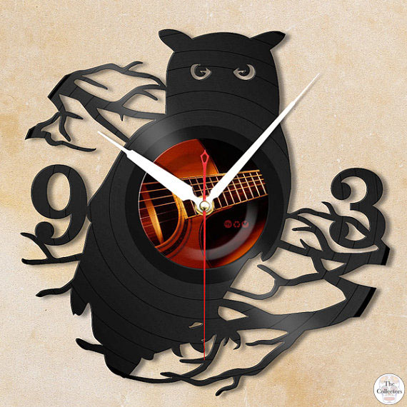 Handmade Retro "owls Clock" Vintage Wall Clock on Luulla